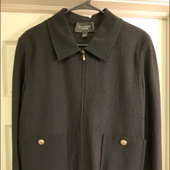 St. John | Jackets & Coats | St John Caviar Jacket | Poshmark